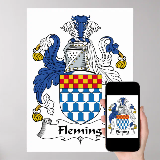 Fleming Family Crest Poster | Zazzle