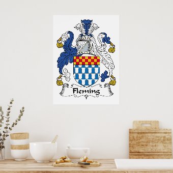 Fleming Family Crest Poster | Zazzle