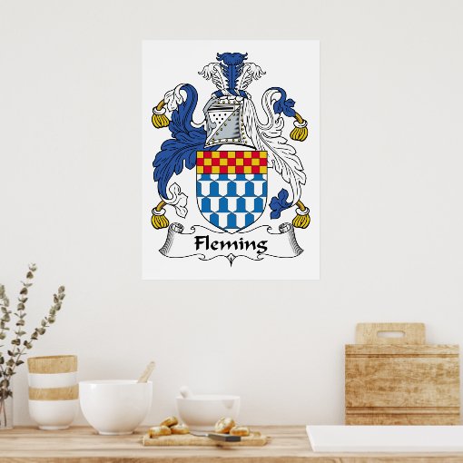 Fleming Family Crest Poster | Zazzle