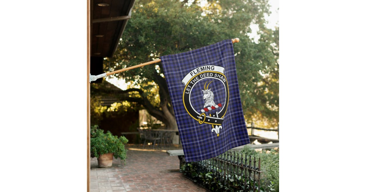 Fleming Tartan Flag Clan Badge | Zazzle