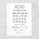 Flemish Script - Zazzle Font Sampler Sheet Postcard | Zazzle