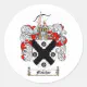 FLETCHER FAMILY CREST - FLETCHER COAT OF ARMS CLASSIC ROUND STICKER ...
