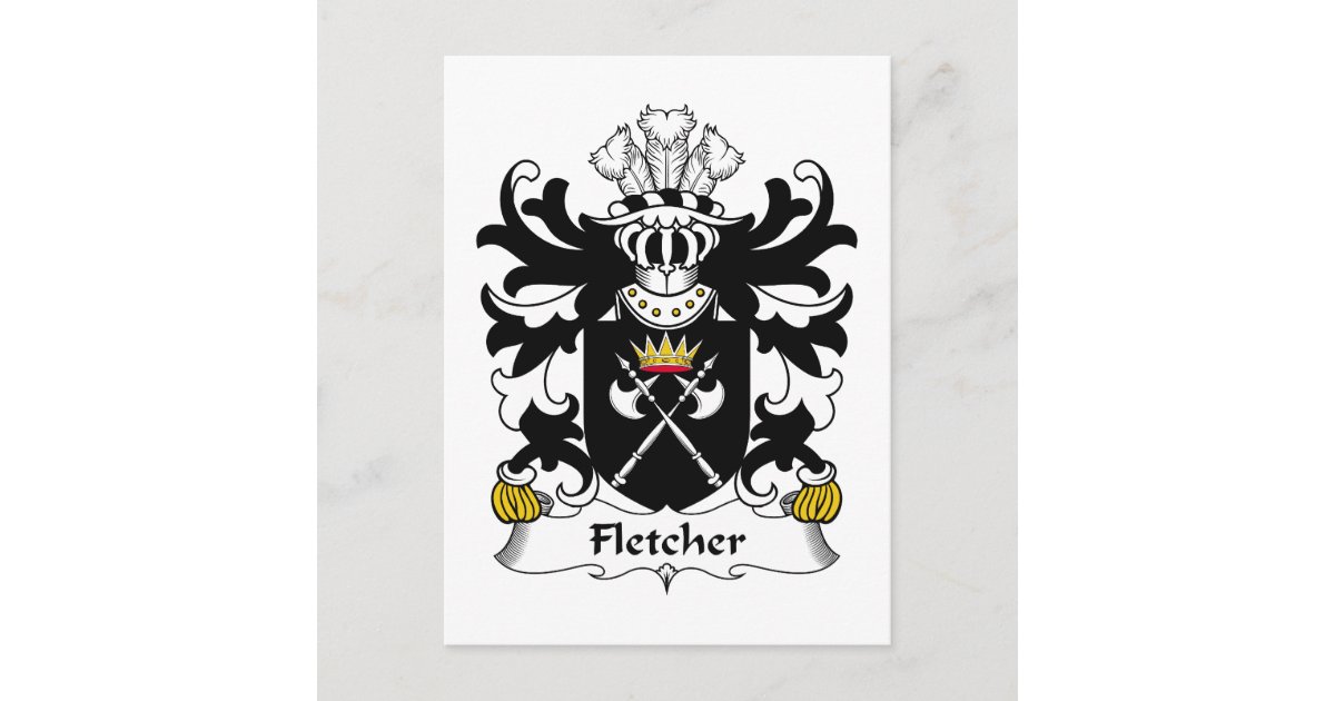 Fletcher Family Crest Postcard | Zazzle