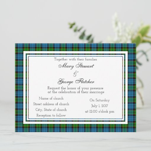 Fletcher Scottish Wedding Invitation | Zazzle