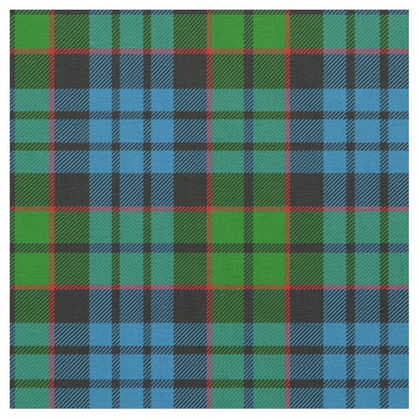 Watson Tartan Print Fabric | Zazzle