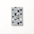 Fletching Arrow Light Switch Cover-Navy-Mint-Grey | Zazzle