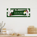 Fleur de Lis Crawfish Graduation Banner Poster | Zazzle