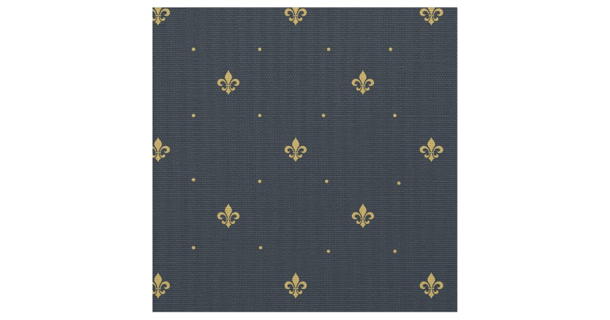 Fleur De Lis Pattern Fabric | Zazzle