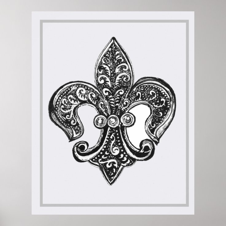 Fleur de Lis Poster | Zazzle