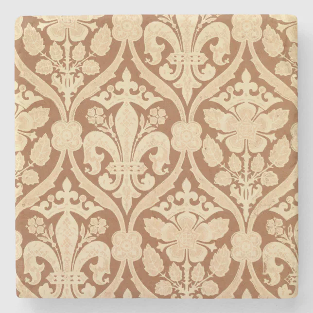 'Fleur-de-Lis', reproduction wallpaper designed by Stone Coaster | Zazzle