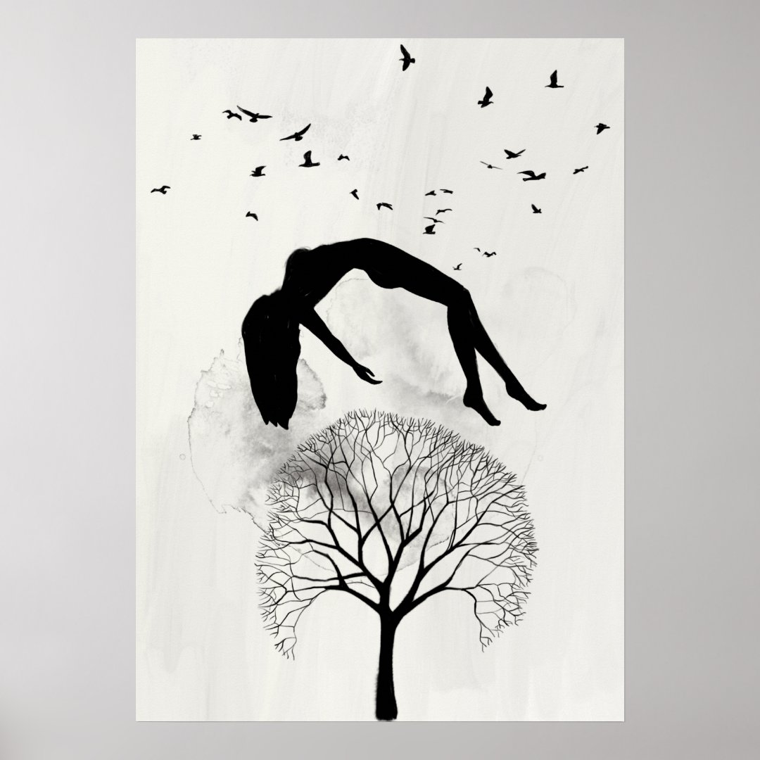 Flight Abstract Dream Artist Collage Poster | Zazzle