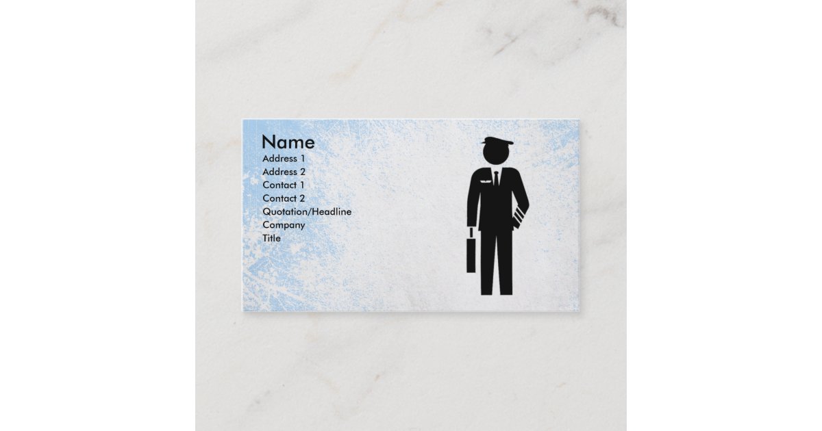 Flight Attendant Business Card Template | Zazzle