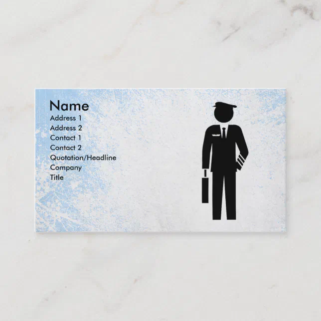 Flight Attendant Business Card Template | Zazzle