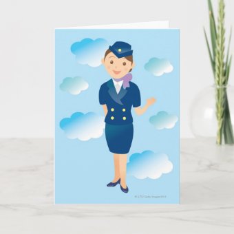 Flight Attendant Card | Zazzle
