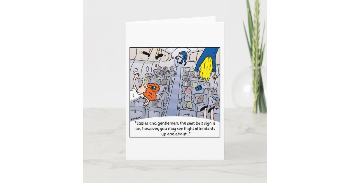 Flight Attendant Card -- Up and About | Zazzle