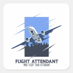 Flight Attendant Stickers - 100% Satisfaction Guaranteed | Zazzle