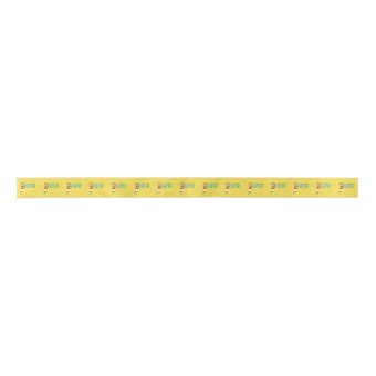 Flight Attendant with Cabin Crew Typography Satin Ribbon | Zazzle