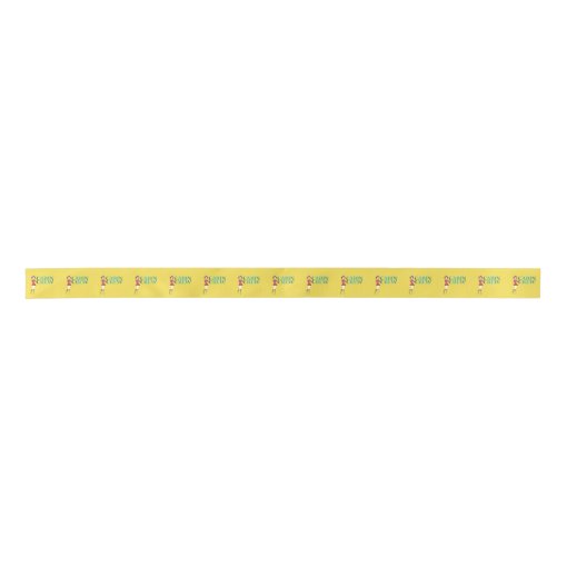 Flight Attendant with Cabin Crew Typography Satin Ribbon | Zazzle
