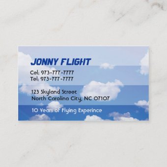 Flight Instructor business cards | Zazzle