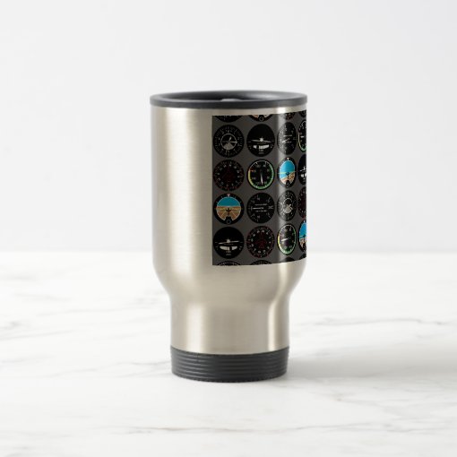 Flight Instruments Travel Mug | Zazzle