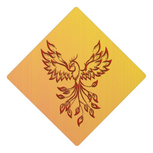 Flight of A Phoenix Graduation Cap Topper | Zazzle