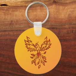 Flight of A Phoenix Keychain | Zazzle