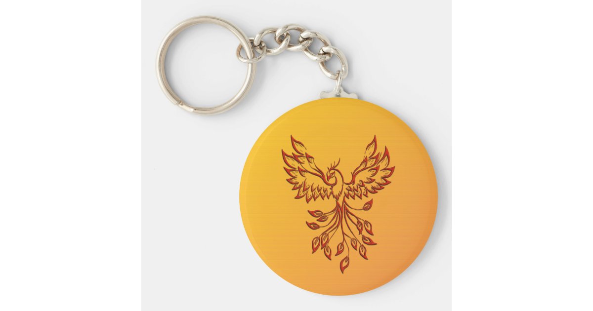 Flight of A Phoenix Keychain | Zazzle.com