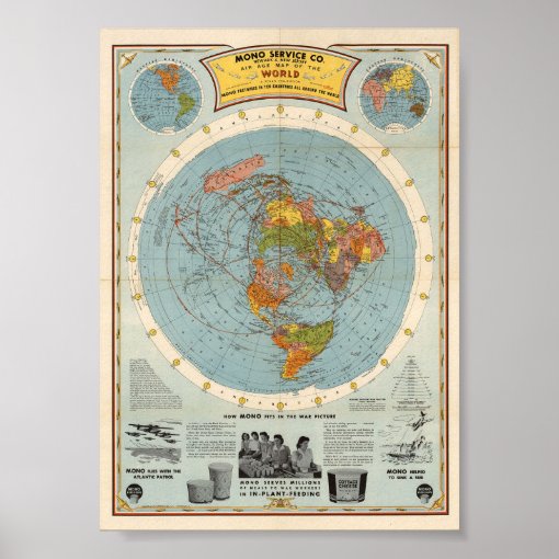 Flight Pattern Map Poster | Zazzle