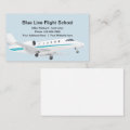 Flight School Instructor Business Card | Zazzle