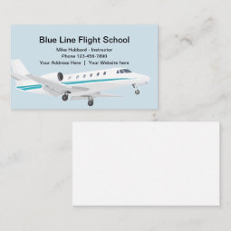 Flight School Instructor Business Card | Zazzle