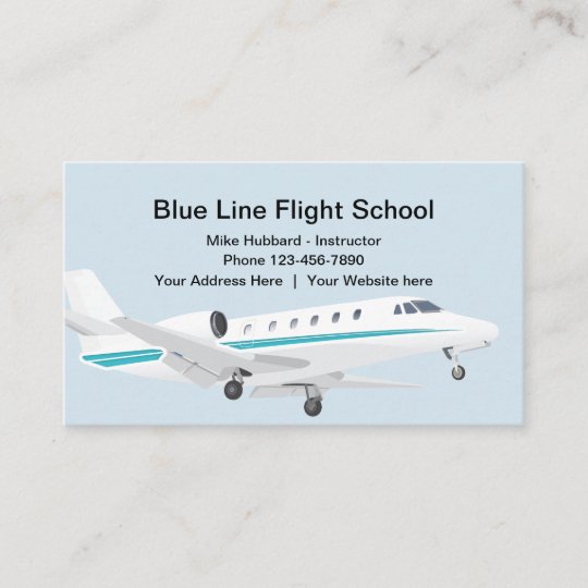 Flight School Instructor Business Card | Zazzle.com