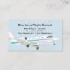 Flight School Instructor Business Card | Zazzle