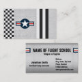Flight School Or Aviation Field Business Card | Zazzle