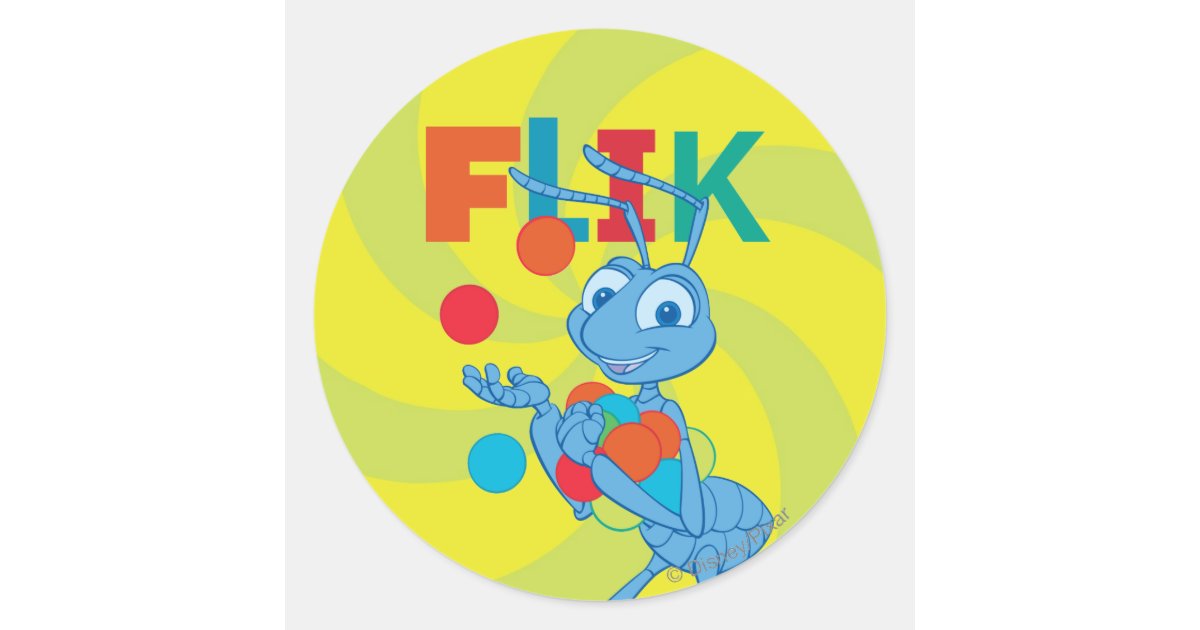 Flik - Colorful Classic Round Sticker | Zazzle