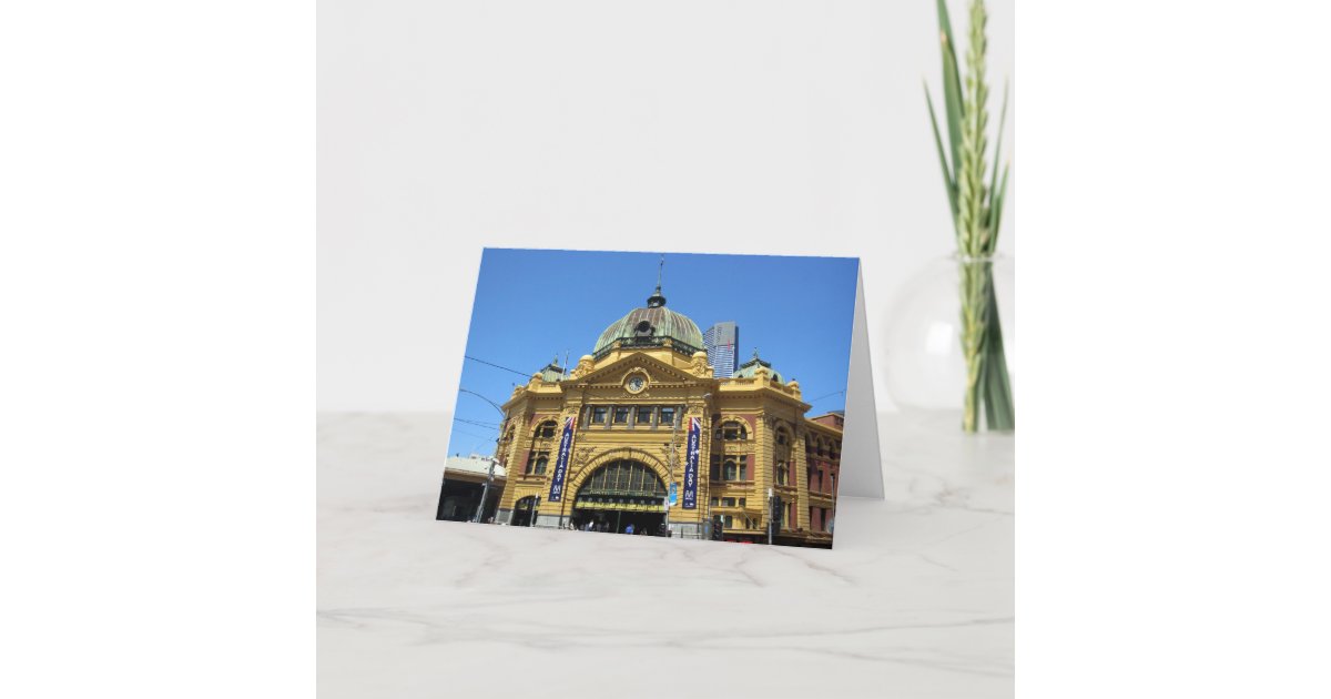 flinders street station card | Zazzle