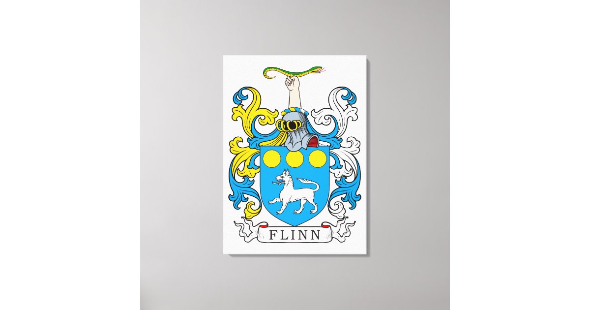 Flinn Family Crest Canvas Print | Zazzle