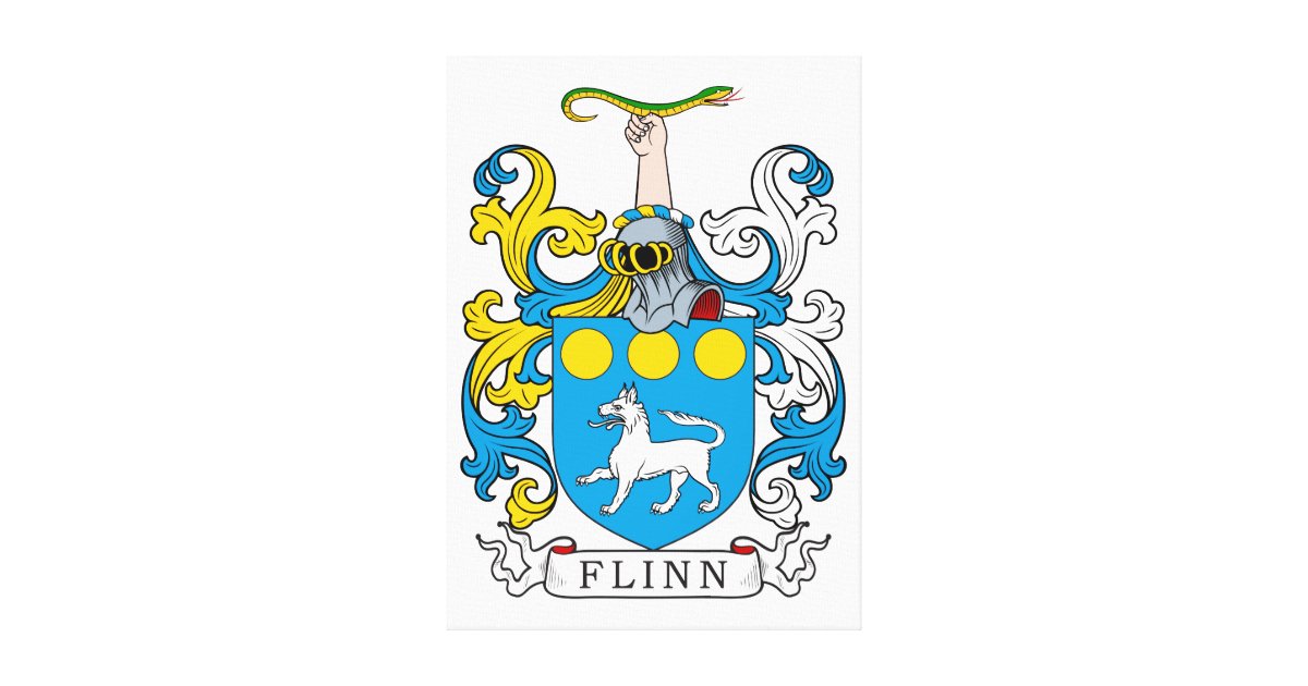 Flinn Family Crest Canvas Print | Zazzle