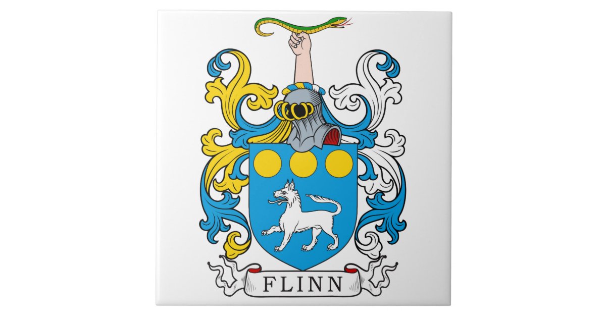 Flinn Family Crest Tile | Zazzle
