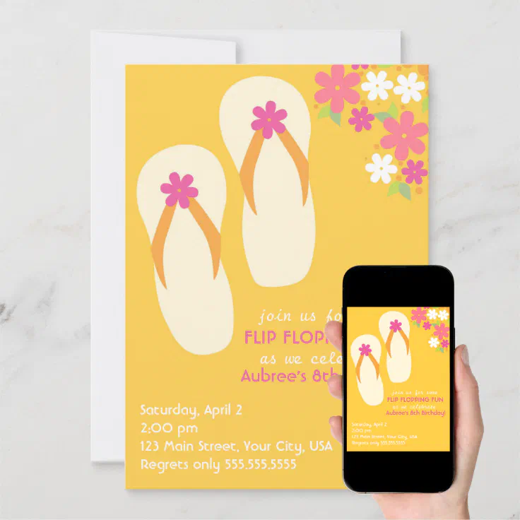 Flip Flip Invitation | Zazzle