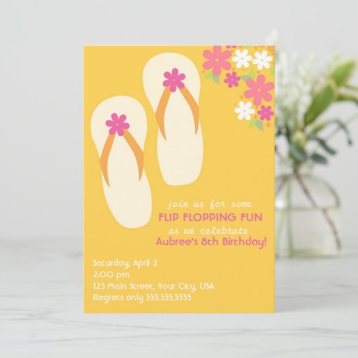Flip Flip Invitation | Zazzle