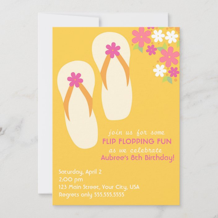 Flip Flip Invitation | Zazzle.com