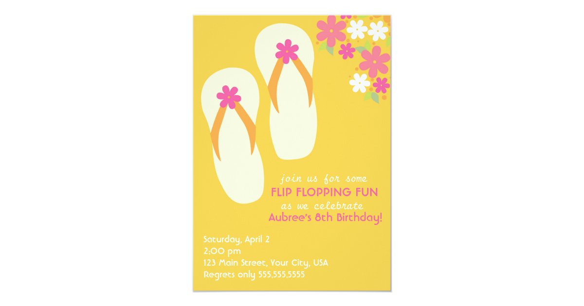 Flip Flip Invitation | Zazzle.com