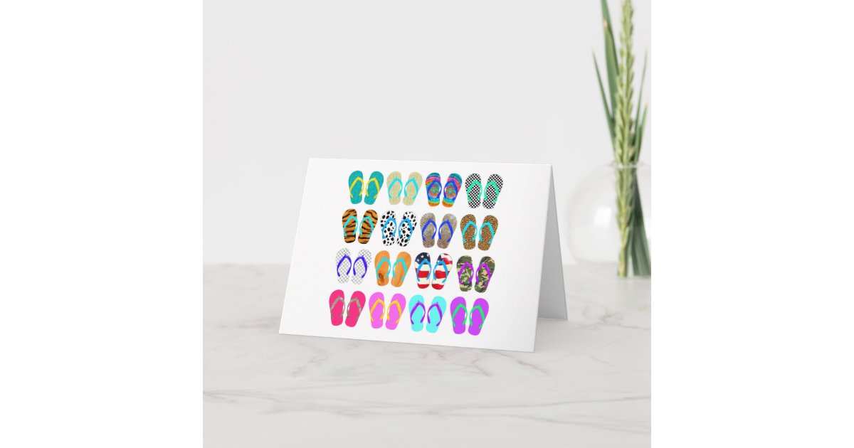 Flip-Flop Chart Card | Zazzle