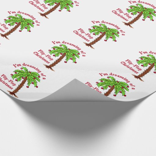 FLIP FLOP CHRISTMAS WRAPPING PAPER | Zazzle