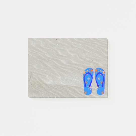 Flip Flops in the Sand Post-it Notes | Zazzle.com