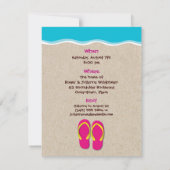 Flip Flops On the Beach Summer Party Invitation | Zazzle