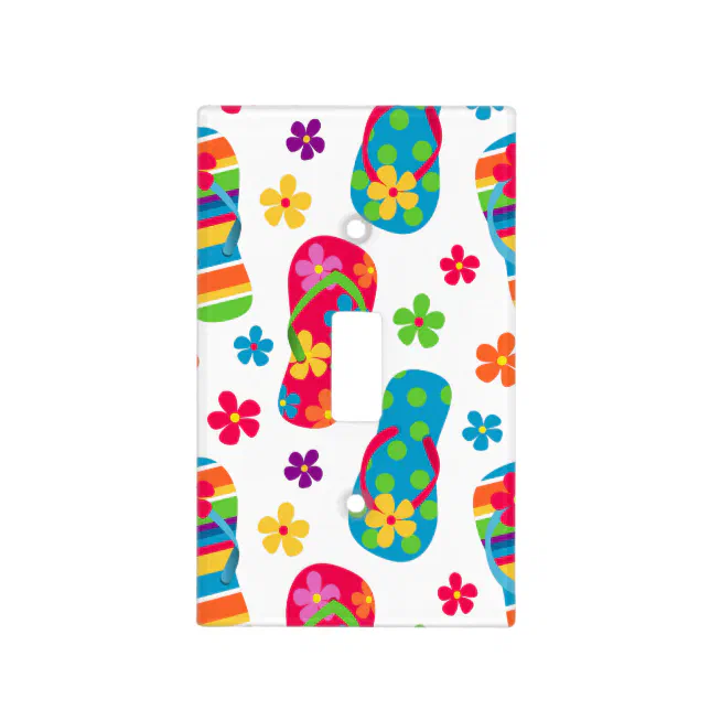 Flip Flops Pattern Light Switch Cover | Zazzle