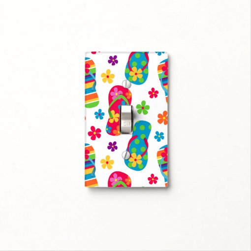 Flip Flops Pattern Light Switch Cover | Zazzle