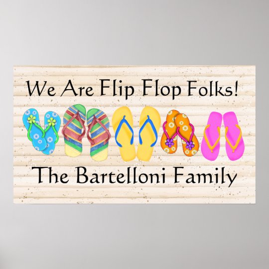 Flip Flops - SRF Poster | Zazzle.com