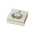 Flip Off Middle Finger UP Rubber Stamp | Zazzle
